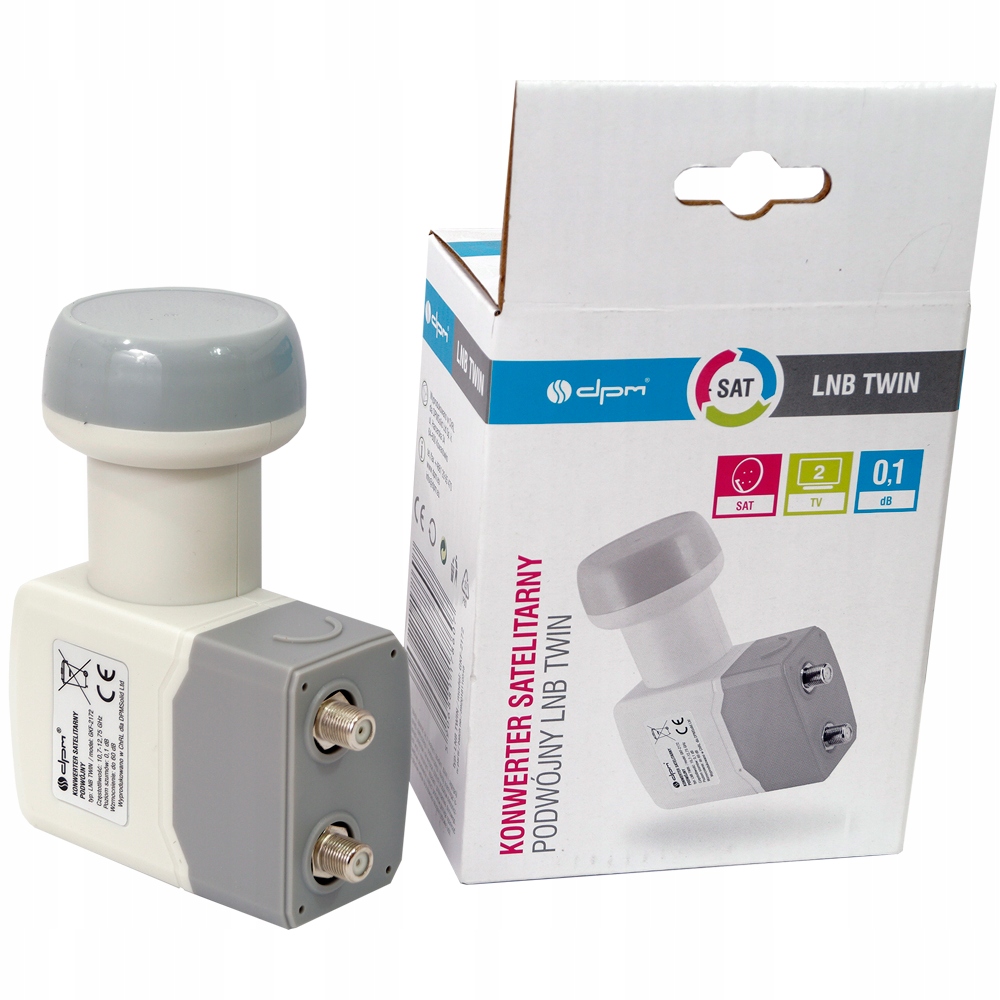 KONWERTER SAT TWIN PODWÓJNY HD NC+ POLSAT 4K DPM - 11715637527 - oficjalne archiwum Allegro