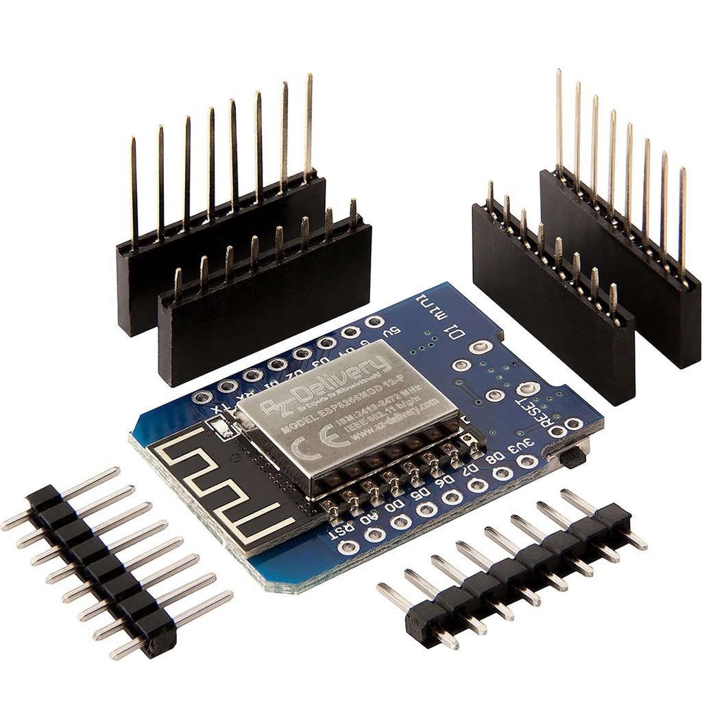 Moduł WLAN AZDelivery Mini NodeMcu ESP8266MOD-12F - 10544923339 ... Moduł WLAN AZDelivery Mini NodeMcu ESP8266MOD-12F - 10544923339 ...