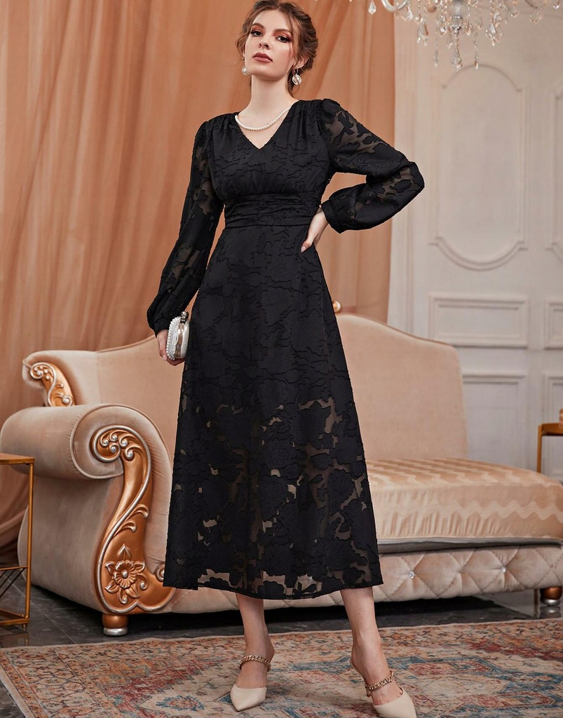 SHEIN MIDI SUKIENKI STRUKTURA WZÓR 004 ND5__S - 13355338905 - oficjalne archiwum Allegro