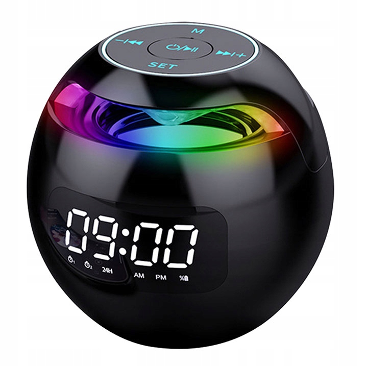 Głośnik bezprzewodowy bluetooth budzik LED radio - 12154463170 ...
