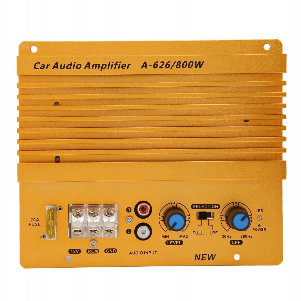 Wzmacniacz samochodowy 12V 800W Precyzyjny - 13363065447 - oficjalne archiwum Allegro