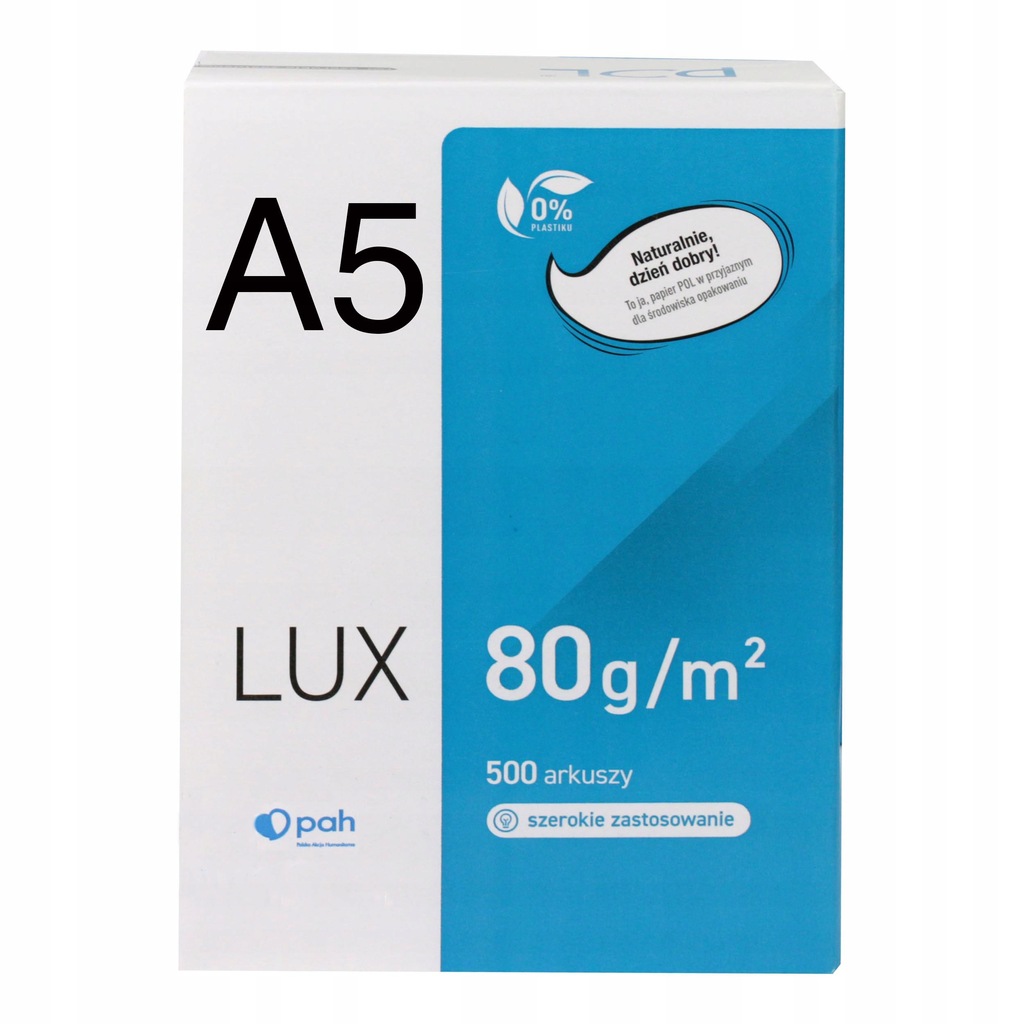 Papier ksero A5 80g POLLUX - 12344471848 - oficjalne archiwum Allegro