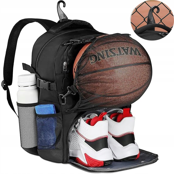 TENNIS BAG LARGE TENNIS BACKPACK FOR WOMEN MEN WITH SHOE COMPARTMENT ...