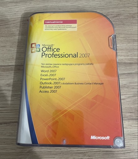 Office 2007 Professional BOX "uaktualnienie" - 17024041974 - oficjalne ...