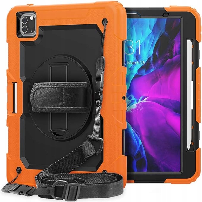 Etui Obudowa Case na Tablet iPad Air 5/Air 4/Pro 11 Pancerny Pomarańczowy - 15229607897 ...