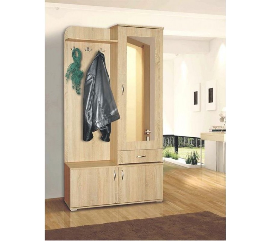 GARDEROBA szer 100 olcha orzech dąb sonoma GRZEŚ M - 6729196872 ...