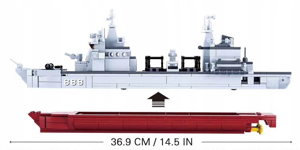 KLOCKI SLUBAN Statek wojskowy komp. z LEGO COBI - 9244719422 ...