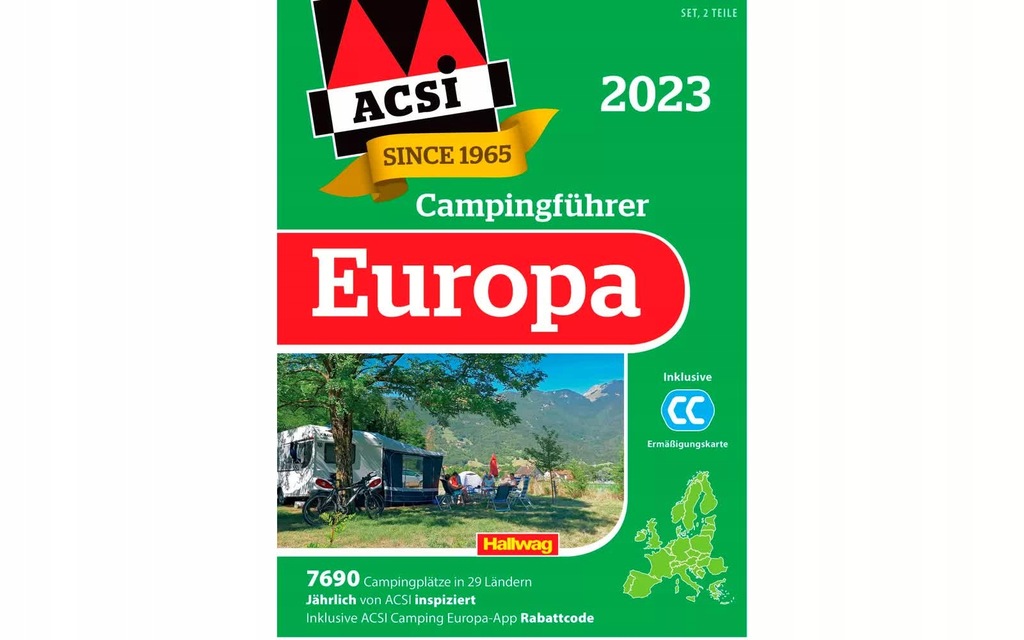 ACSI Camping Guide Europe 2023 wraz z kartą - 13228343539 - oficjalne ...