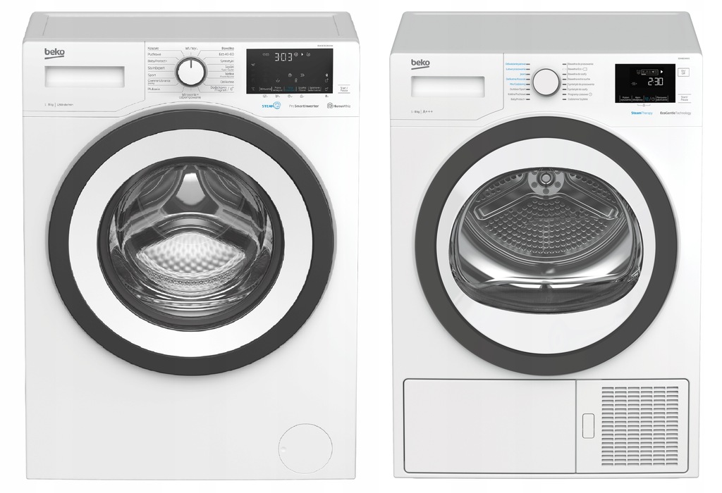 Zestaw Beko Pralka 8kg + Suszarka 8kg - 10514215878 - oficjalne ...