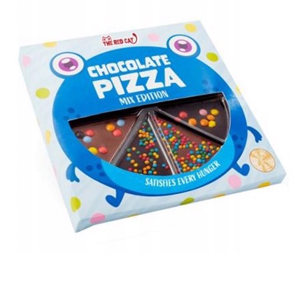 Pizza z czekolady belgijskiej z posypką mix 105g - 14238264627 - oficjalne archiwum Allegro