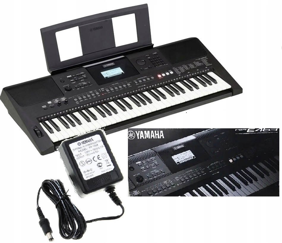 YAMAHA PSR E 463 keyboard z dynamiczną klawiaturą - 8577999022 ...