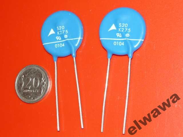 Warystor 275V S20K275 EPCOS SIEMENS cena za 5szt. - 10648446963 ...