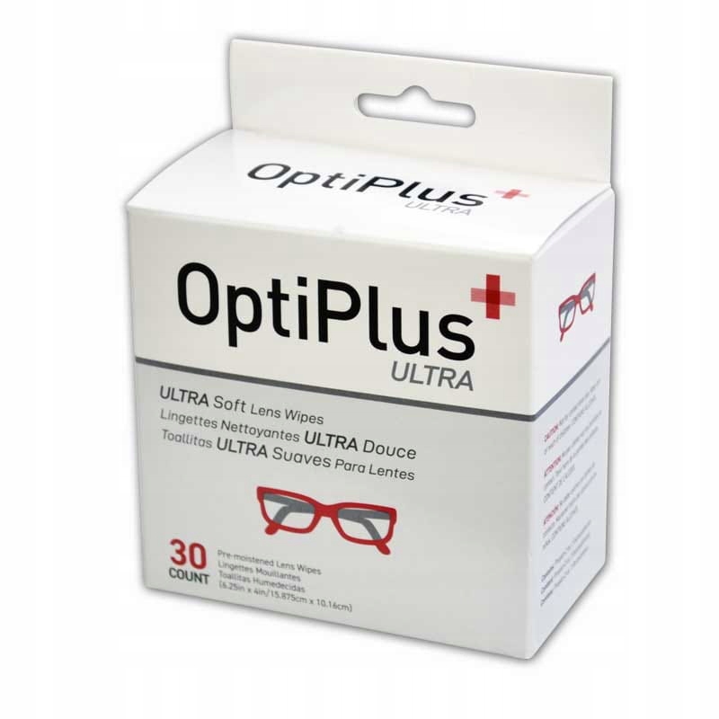 Chusteczki nawilżane do okularów OptiPlus ULTRA - 14152649740 ...