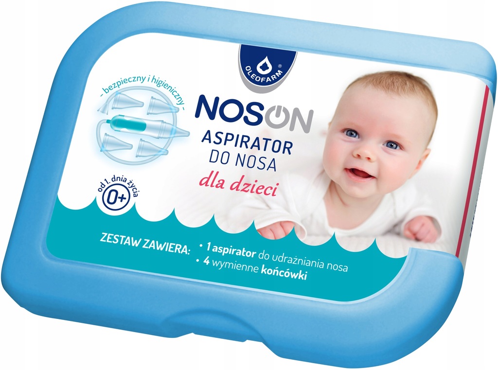 NOSON ASPIRATOR DO NOSA DLA DZIECI + 4 KOŃCÓWKI - 10455342885 ...