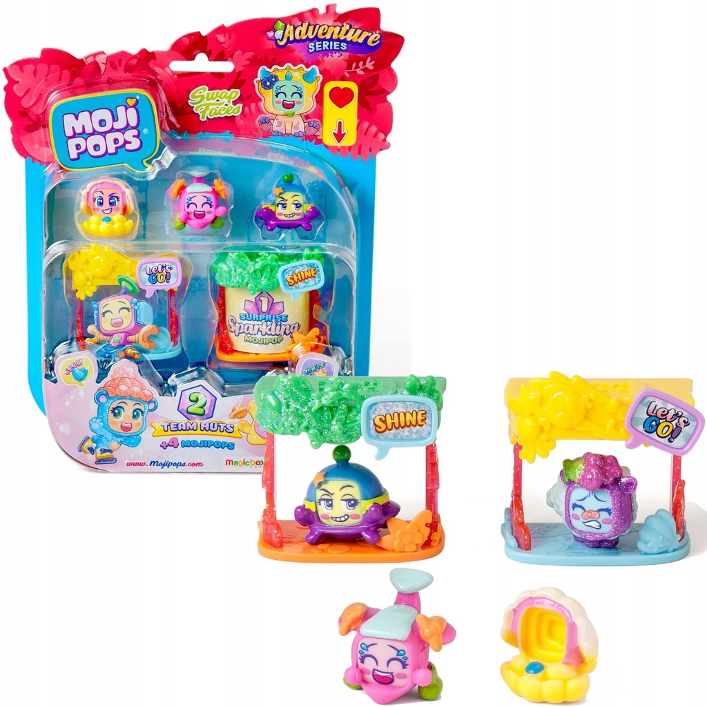 MOJI POPS ADVENTURE TEAM HUTS 2 CHATKI 4 FIGURKI - 10558803302 ...