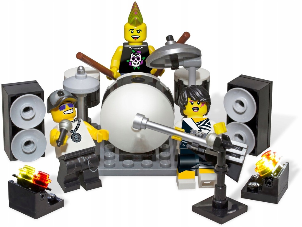 LEGO 850486 3 Minifigurki Zespół Rockowy MISB 2012 - 13925282088 ...