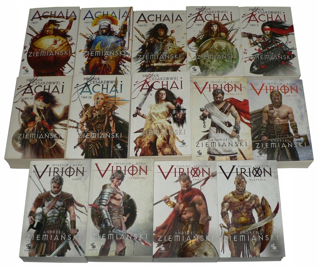 Ziemiański Andrzej - Achaja x14 tomów = komplet ! - 12984602335 ...