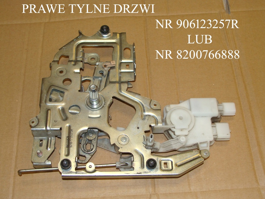 Zamek drzwi tylnych prawych prawy tył Master III 3 - 11751285342 - oficjalne archiwum Allegro