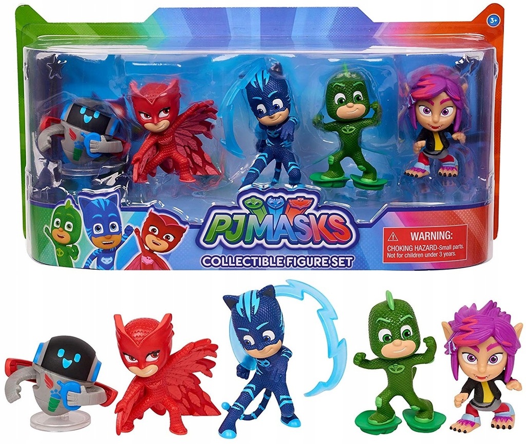 Pidżamersi PJ Masks Figurki Zestaw 5 szt. Kotboy - 9041297336 ...