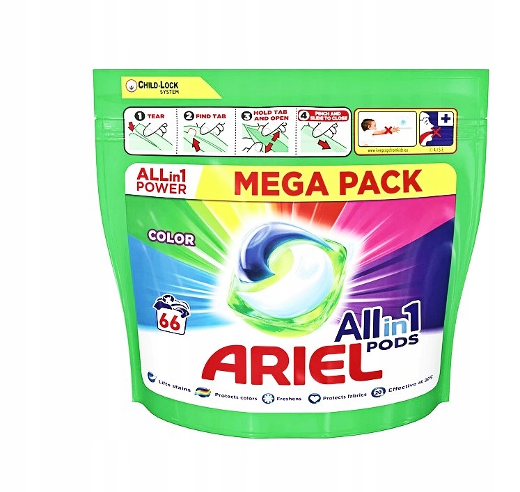 MEGA Pack Ariel Kapsułki do prania 66 szt. - 12440383885 - oficjalne ...