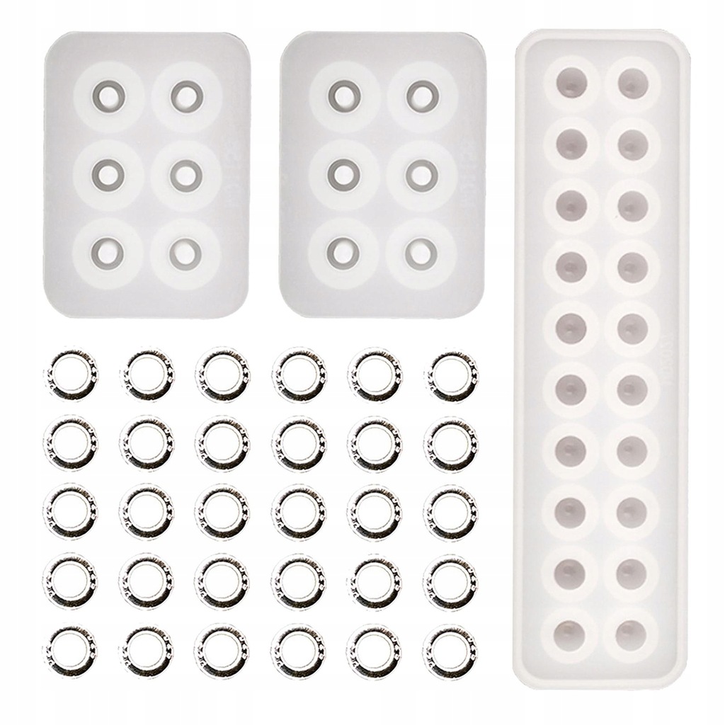 Silicone Mold Round Beads Pendant Clear Mold DIY Bracelet Tool Hand ...