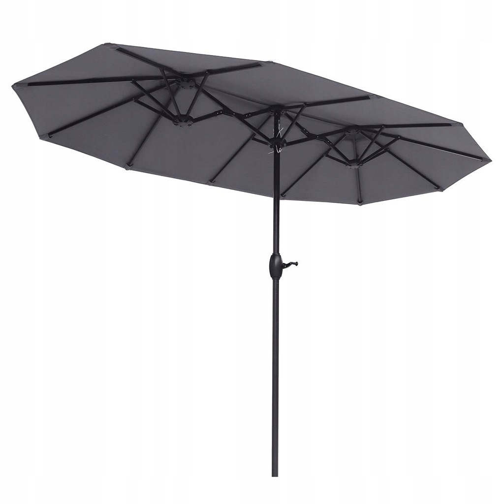 Sekey PODWÓJNY DUŻY PARASOL OGRODOWY 300x180x232cm - 12284274816 ...
