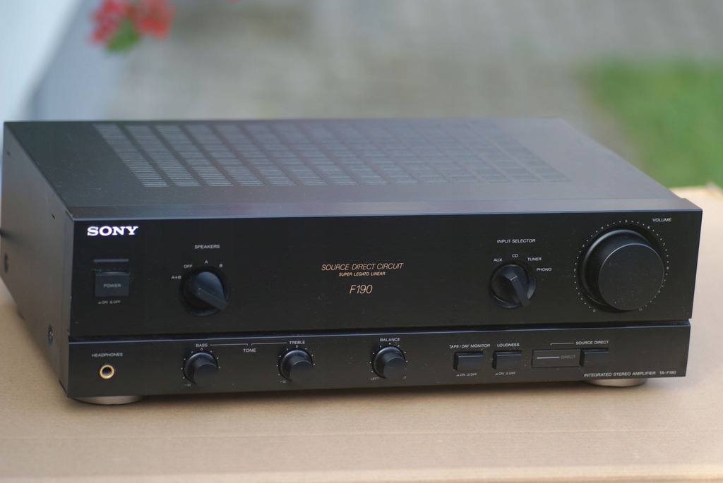Wzmacniacz SONY TA-F 190 / ładny klasyk / wyjście PHONO - 14412695395 ...