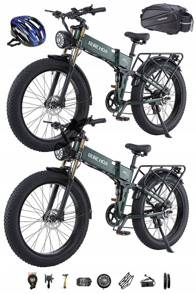 Rower Elektryczny BURCHDA R5 Pro 1000W 15AH MTB*2 - 13086878284 ...