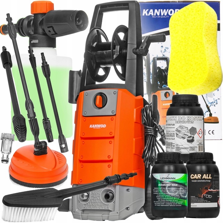 MYJKA CIŚNIENIOWA KANWOD 220 BAR NOWY MODEL 1800W - 13486625539 - oficjalne archiwum Allegro