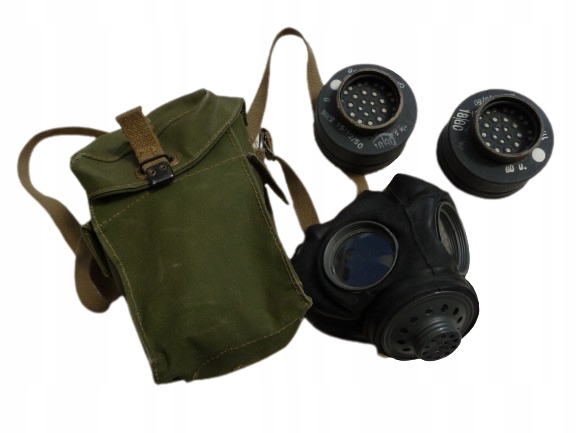 MASKA PRZECIWGAZOWA MK2 TORBA FILTR UK PSZ WW2 - 14067157695 - oficjalne archiwum Allegro