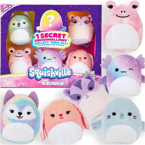 SQUISHVILLE SQUISHMALLOWS MINI PLUSZAKI 6W1 WILD - 13394953831 ...