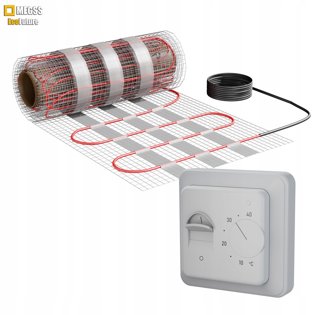MATA GRZEWCZA GRZEJNA ZESTAW MEGSS 150w/m2 - 1m2 - 11074344830 - oficjalne archiwum Allegro