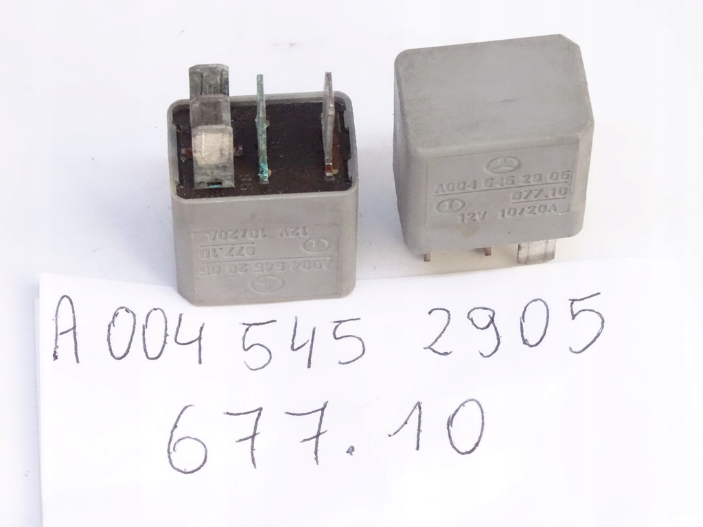 PRZEKAŹNIK 12V MERCEDES SPRINTER VITO A0045452905 - 7605523680 ...