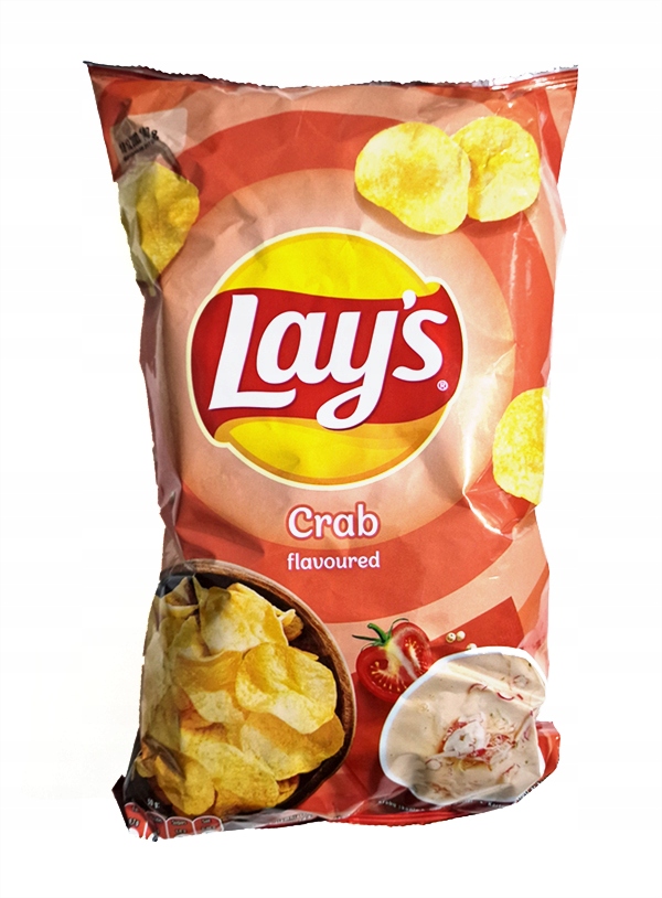 Lay's Crab chipsy o smaku kraba 130 g - 14860849614 - oficjalne archiwum Allegro