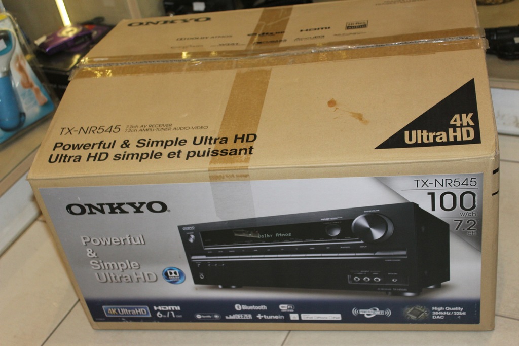 Amplituner Onkyo TX-NR545 7.2 czarny Atmos/BT/WiFi - 11355711659 - oficjalne archiwum Allegro