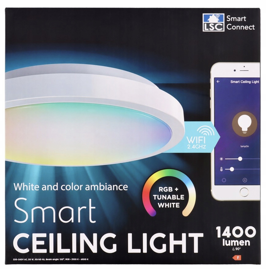 LAMPA SUFITOWA LED OŚWIETLENIE LED LSC SMART - 11861891927 - oficjalne ...