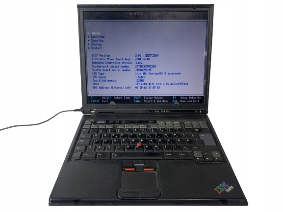 IBM ThinkPad T40 Pentium M 1GB BIOS OK XL34 - 12770642094 - oficjalne ...