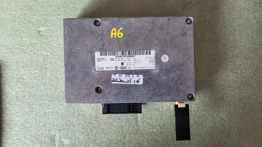 AUDI A6 C6 A8 D3 MODUŁ BLUETOOTH 4E0862335 - 13340665509 - oficjalne archiwum Allegro