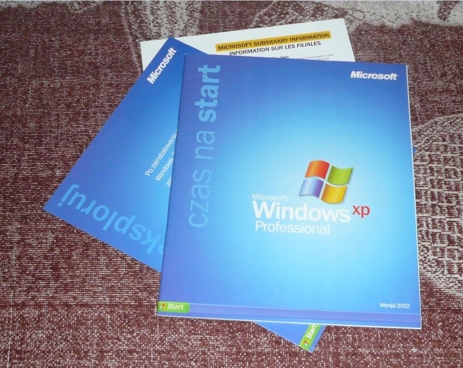 ORYGINALNY Windows XP Professional BOX POLSKI - 11107516645 - oficjalne ...