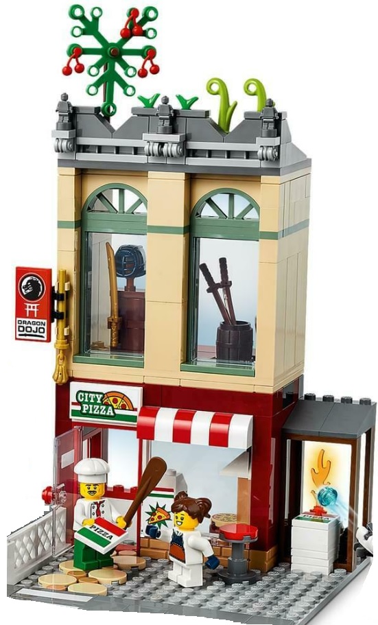 LEGO City Pizza 60292 Budynek Sala sztuk walk NOWY - 10799304949 ...