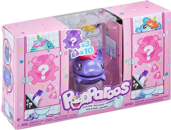 MATTEL POOPAROOS MULTIPACK ZESTAW FIOLETOWY GGF49 - 9611518819 ...