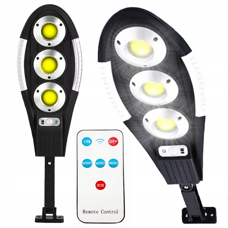 LAMPA SOLARNA ULICZNA LATARNIA CZUJNIK PILOT MOCNA - 12564195365 - oficjalne archiwum Allegro