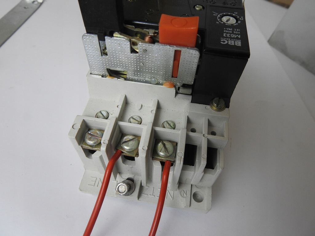 Wyłącznik silnikowy M633 16-25A BBC + górna obudow - 8984580769 ...