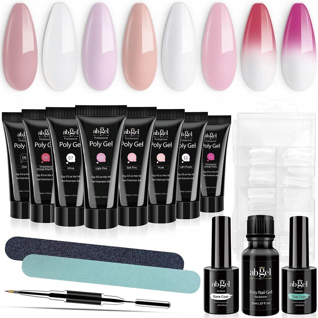 AB GEL ZESTAW STARTOWY DO PRZEDŁUŻANIA PAZNOKCI - 13889188730 ...