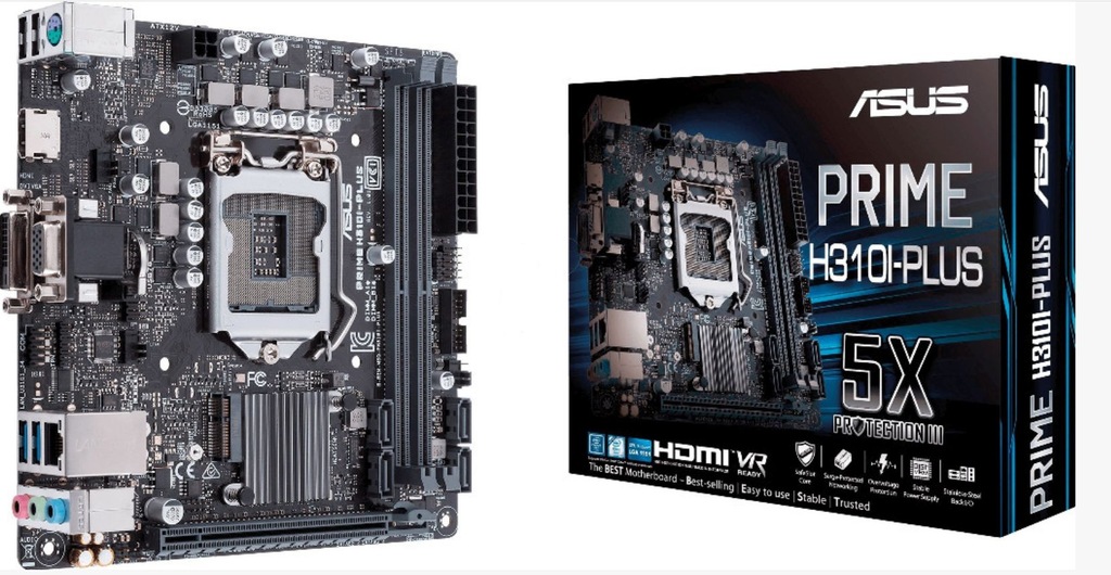 Płyta główna Asus PRIME H310I-PLUS R2.0 Mini ITX - 13933120624 - oficjalne archiwum Allegro