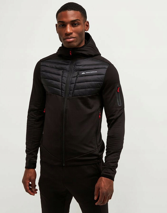 MONTERRAIN CZARNA ROZPINANA BLUZA DINAR 2.0 ŁĄCZENIE LOGO GQ2 XTR__M - 15445229727 - oficjalne ...