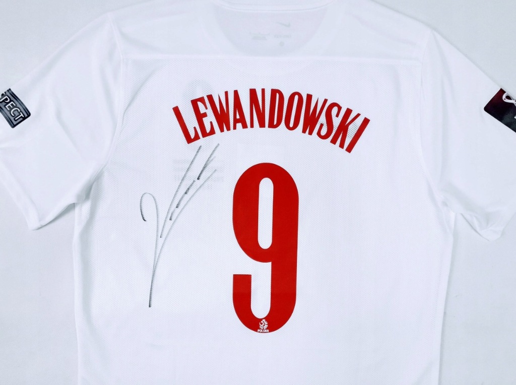 Robert Lewandowski - Polska - koszulka + autograf - 12594405032 ...