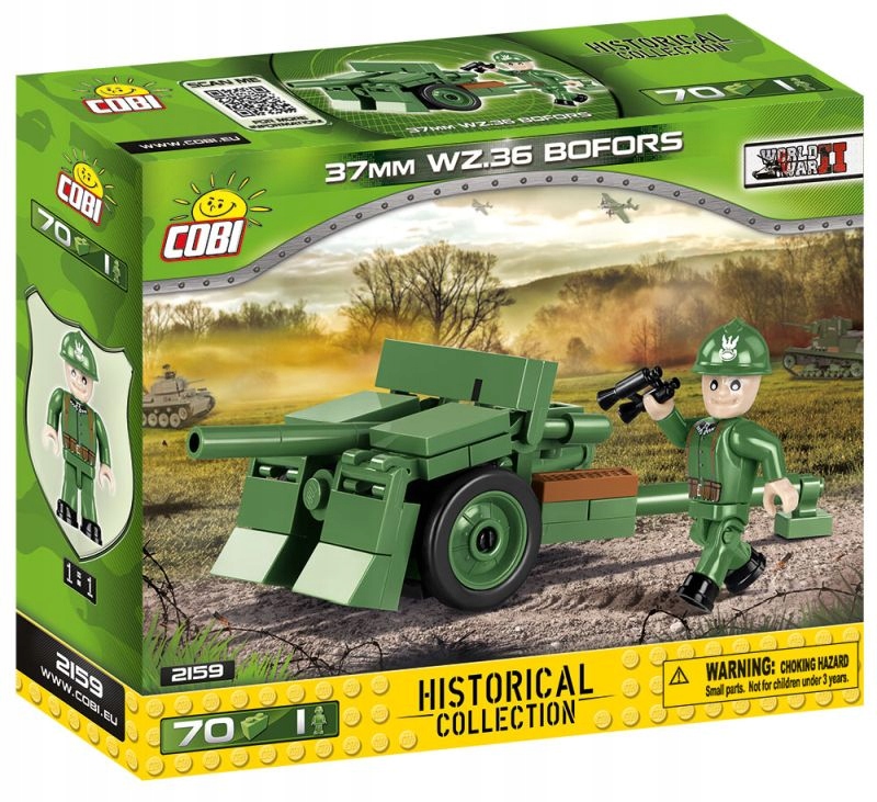 COBI 2159 SMALL ARMY Armata WWII 37mm wz.36 Bofors - 8634368120 ...