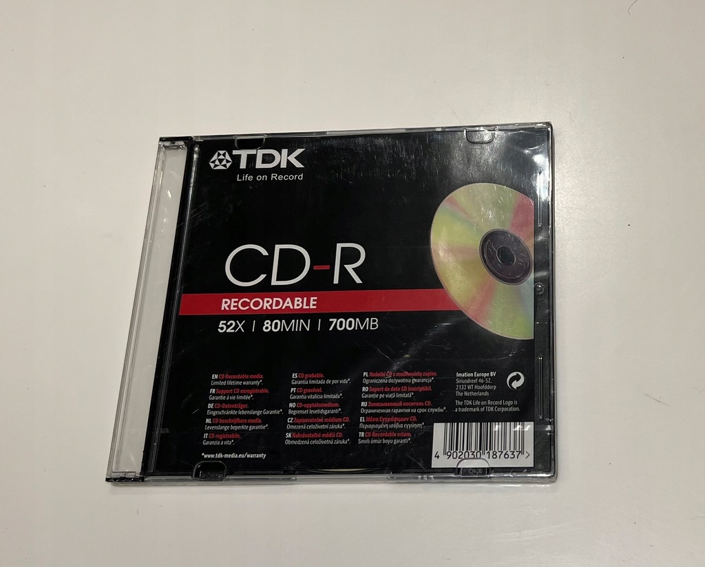 Płyta CD TDK CD-R 80 min. - 11308790651 - oficjalne archiwum Allegro