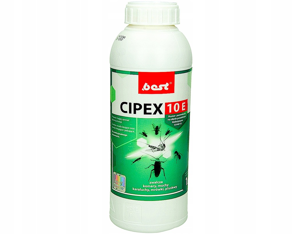 OPRYSK ŚRODEK NA KOMARY PLUSKWY OWADY CIPEX 10E 1L - 7289955024 - oficjalne archiwum Allegro